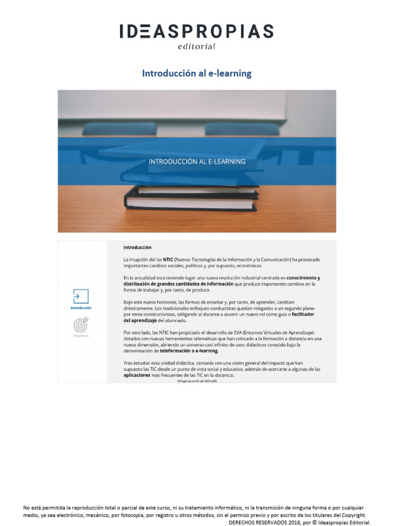 Introduccion A Elearning | PDF | Derechos de autor | Derechos y libertades civiles