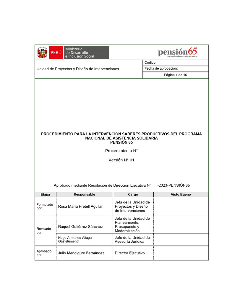 Intervención Saberes Productivos v6.0 UPDI 11-12-23 | PDF | Presupuesto | Turismo