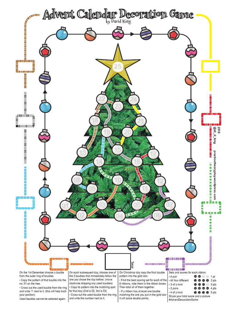 Advent Calendar Bauble Scoring Guide | PDF | Traditions | Religious ...