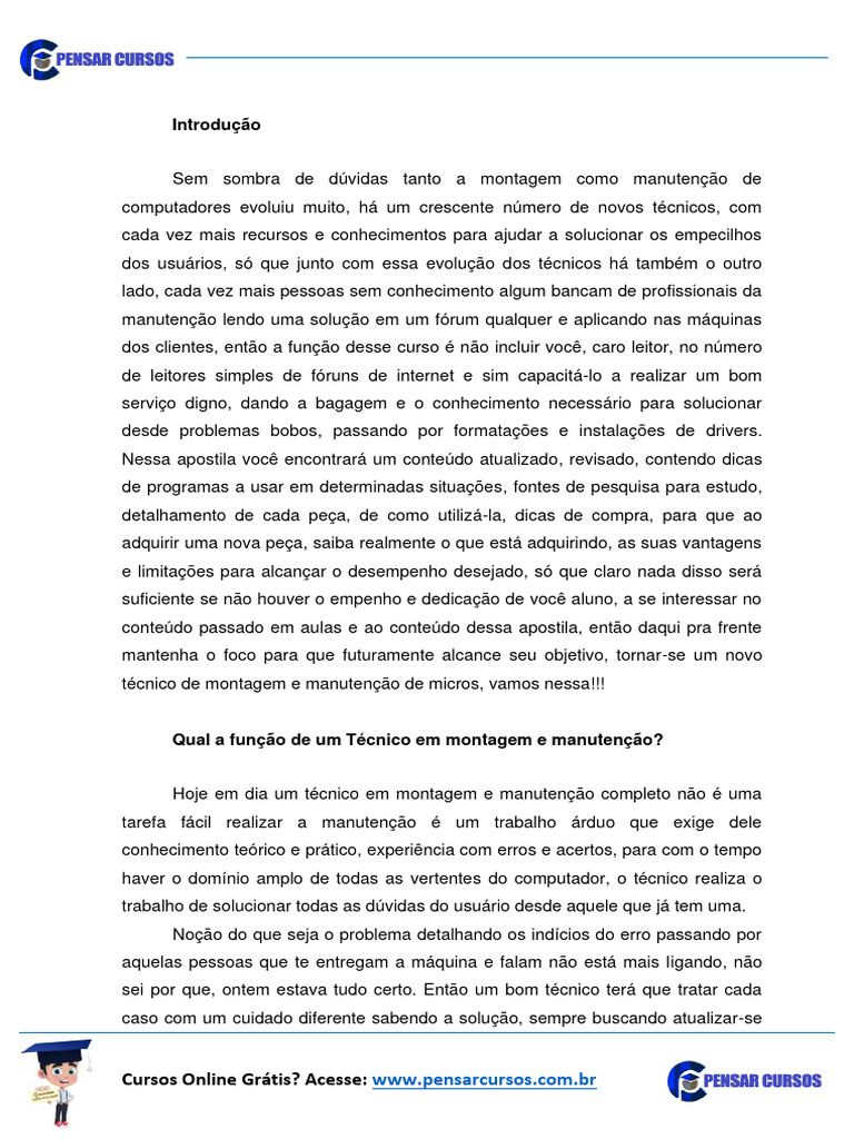 Aula 01 Introducao e Contexto HistorICO | PDF | PCs (computadores ... Aula 01 Introducao e Contexto HistorICO | PDF | PCs (computadores ...