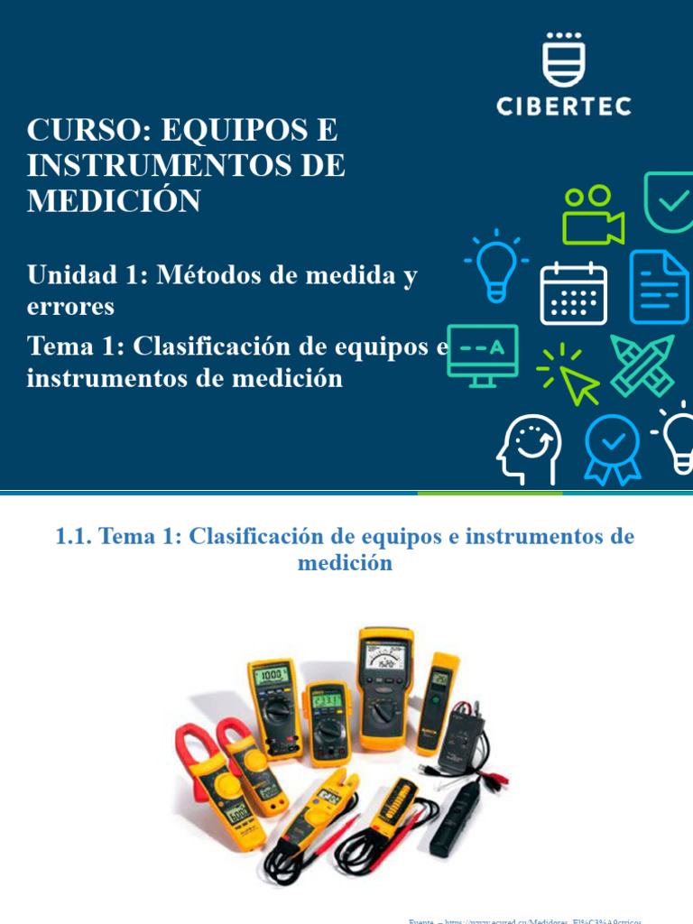 PPT Unidad 01 Tema 01 2022 03 Equipos e Instrumentos de Medición ...