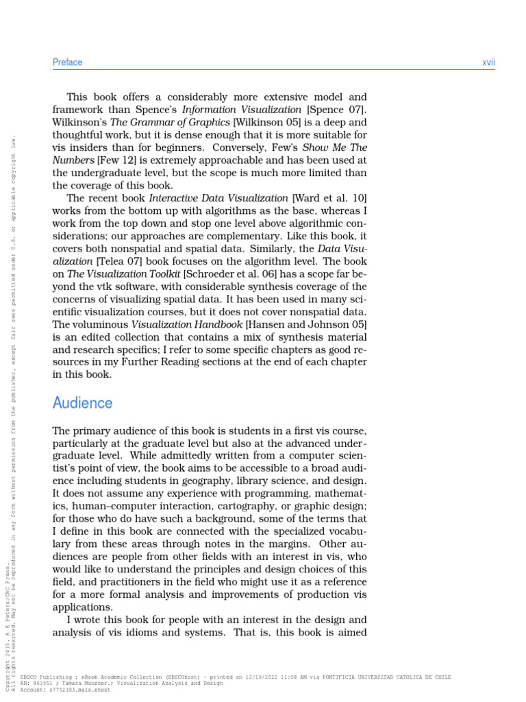 TamaraMunzner 2015 Audience VisualizationAnalysis | PDF | Computing | Information Science