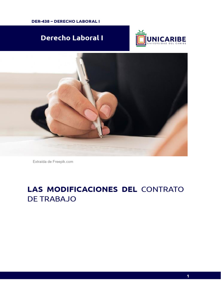Unidad 4. Recurso 1. Enlace Web. Las Modificaciones Del Contrato de Trabajo 202 | Descargar ...