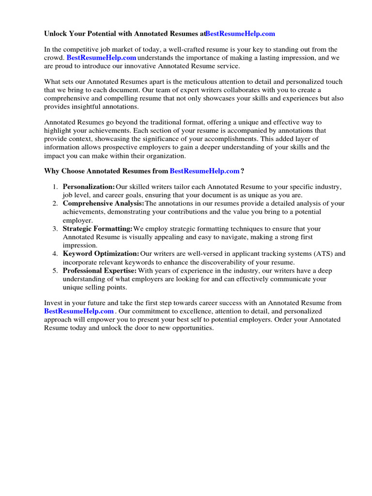 Annotated Resume | PDF | Résumé | Data Analysis