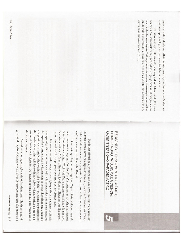 TEXTO 2 - AULA 3 4 e 5 VASCONSCELOS Ensamento Sistêmico | PDF