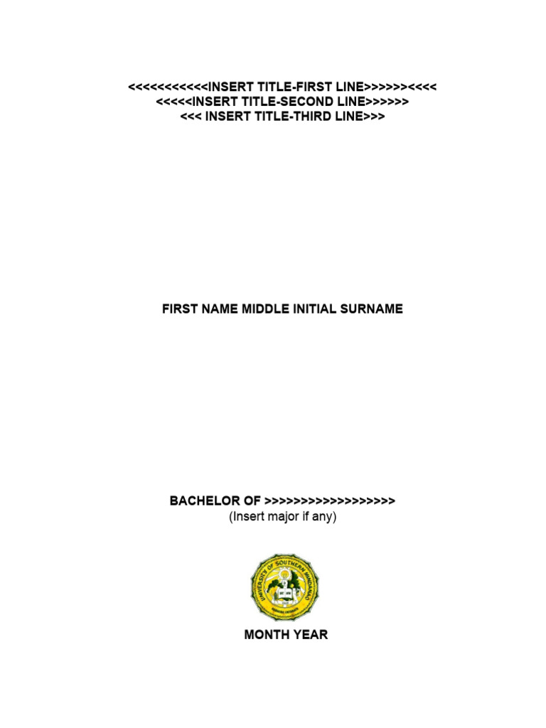 Thesis Outline Template for USM | PDF | Paragraph | Thesis