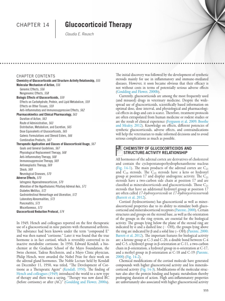 Chapter 14 - Glucocorticoid Therapy | PDF | Glucocorticoid | Adrenocorticotropic Hormone
