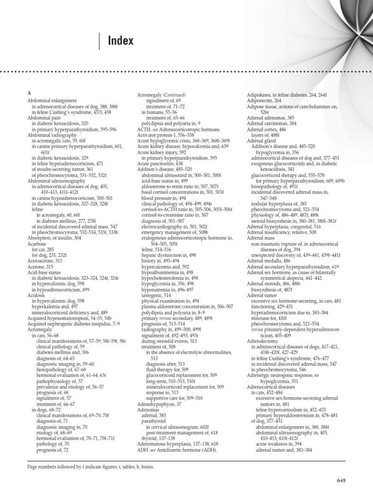Index | PDF | Adrenal Gland | Hyperthyroidism