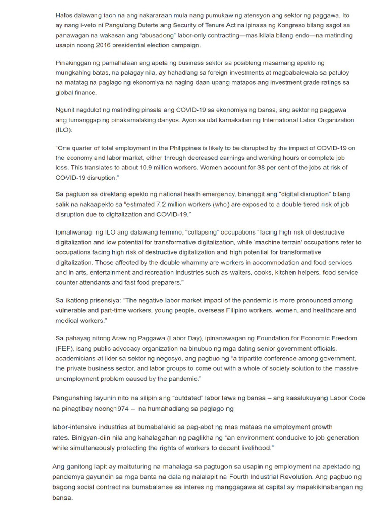 Editorial Worksheet | PDF