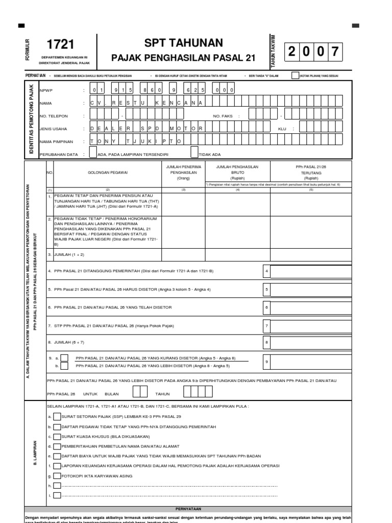 Form 1721 | PDF