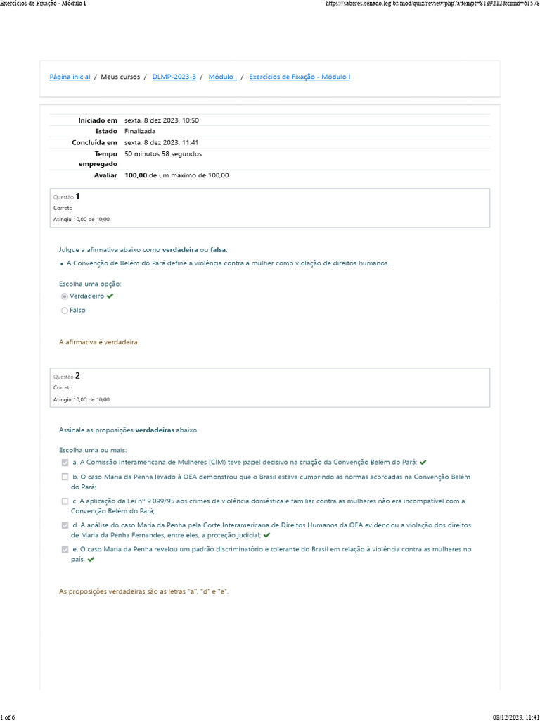Questionario Modulo I | PDF | Violência contra as mulheres | Família