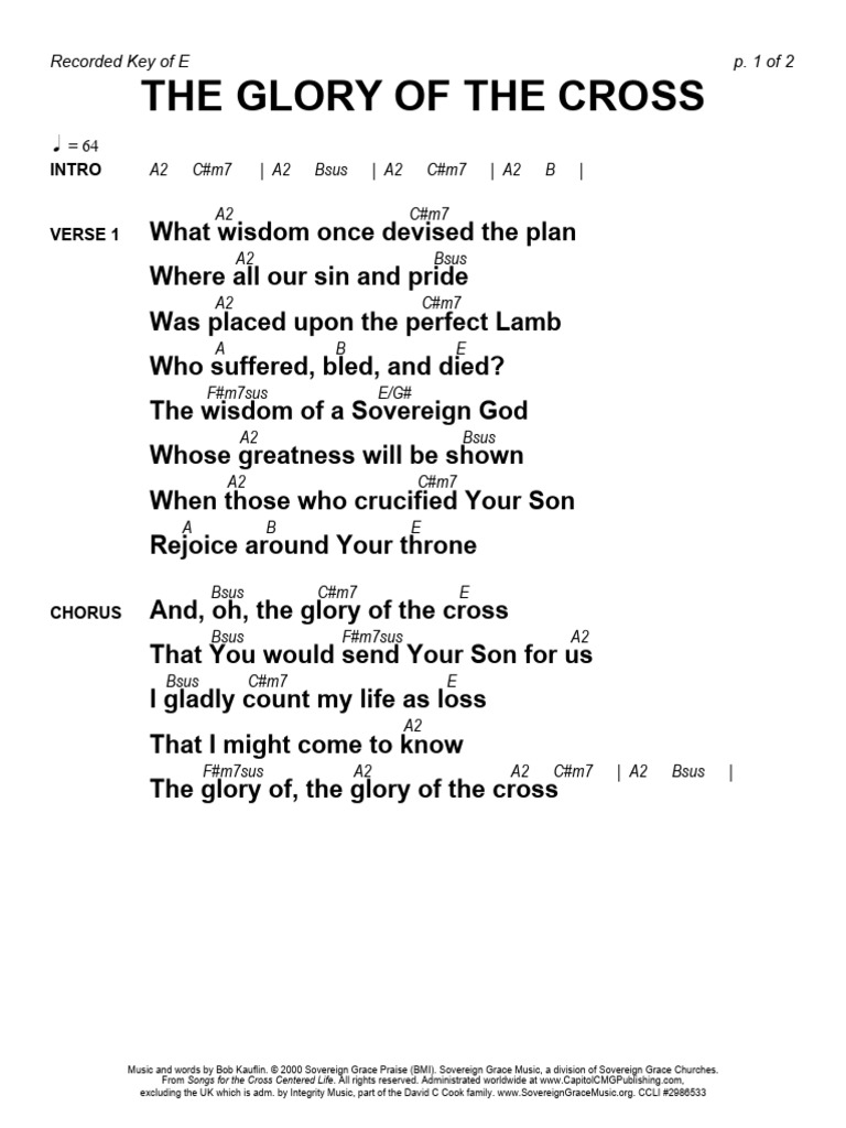 The Glory of The Cross-CCL-rec E-Guitar | PDF | Glory (Religion ... The Glory of The Cross-CCL-rec E-Guitar | PDF | Glory (Religion ...