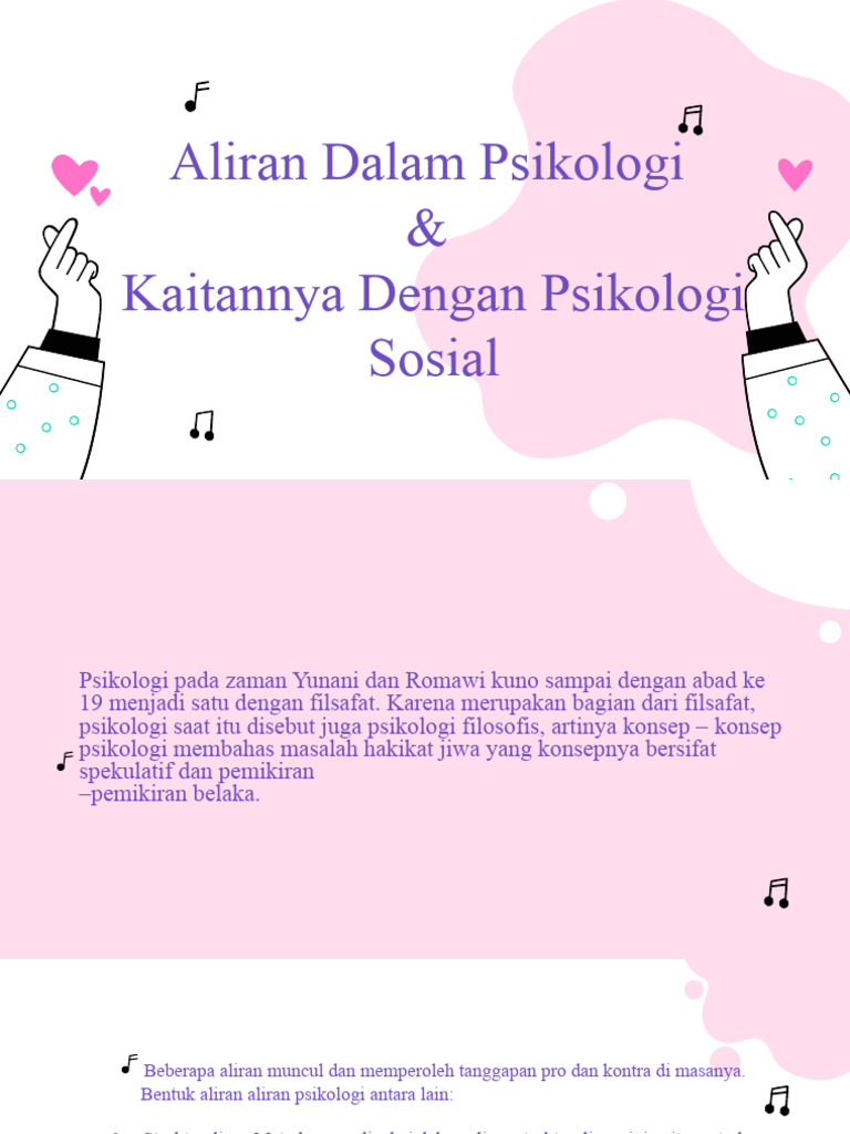 Kel 2 Aliran Dalam Psikologi & Kaitannya Dengan Psikologi Sosial | PDF | Ilmu Sosial | Filsafat