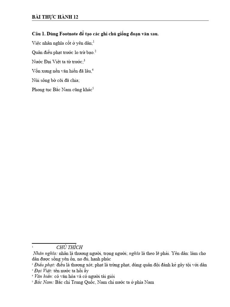 BAI THUC HANH BUOI 4 | PDF