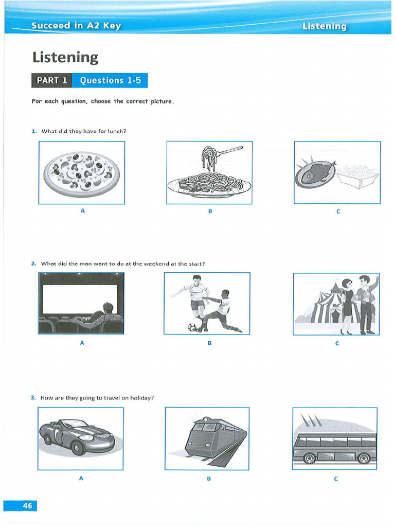 Lis-Test 3 - Succeed Ket | PDF