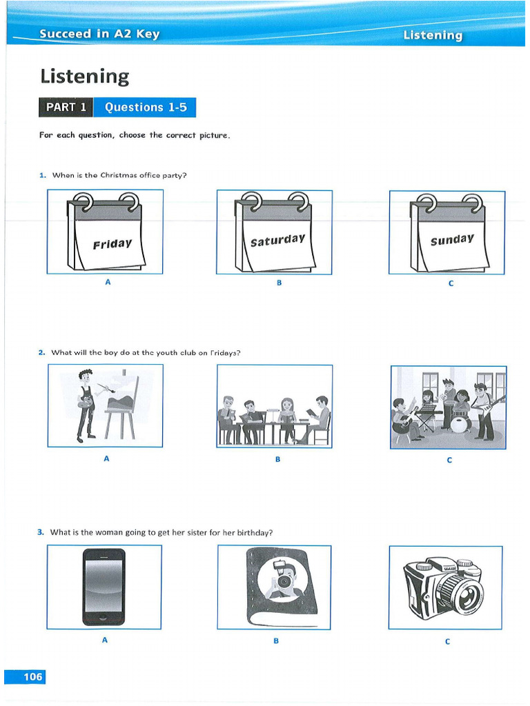 Lis-Test 8 - Succeed Ket | PDF