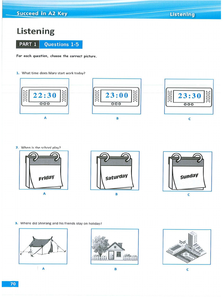 Lis-Test 5 - Succeed Ket | PDF