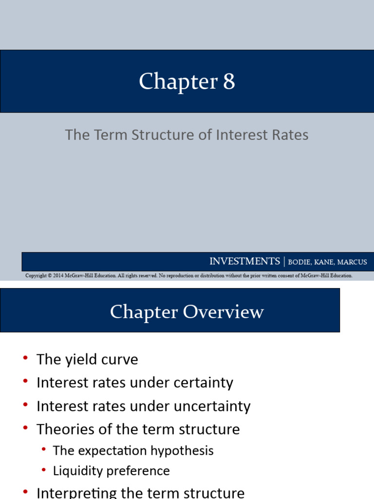 Chapter 8 - The Term Structure of Interest Rate | PDF | Yield Curve ...