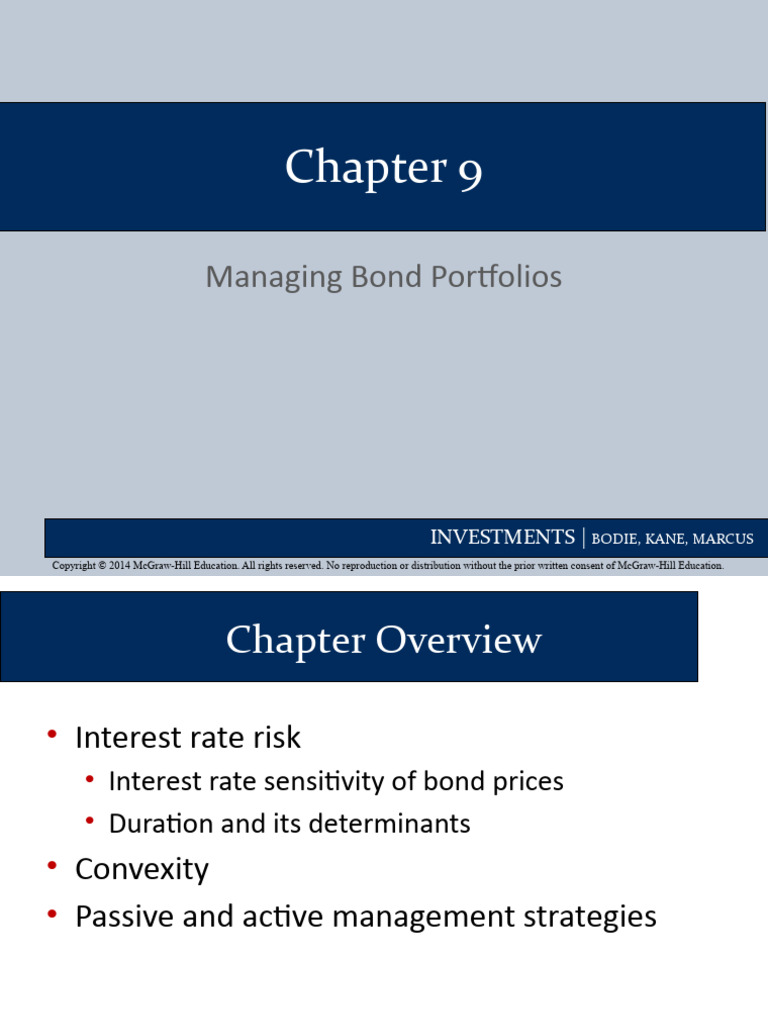 Chapter 9 - Managing Bond Portfolios New | PDF | Bond Duration ...