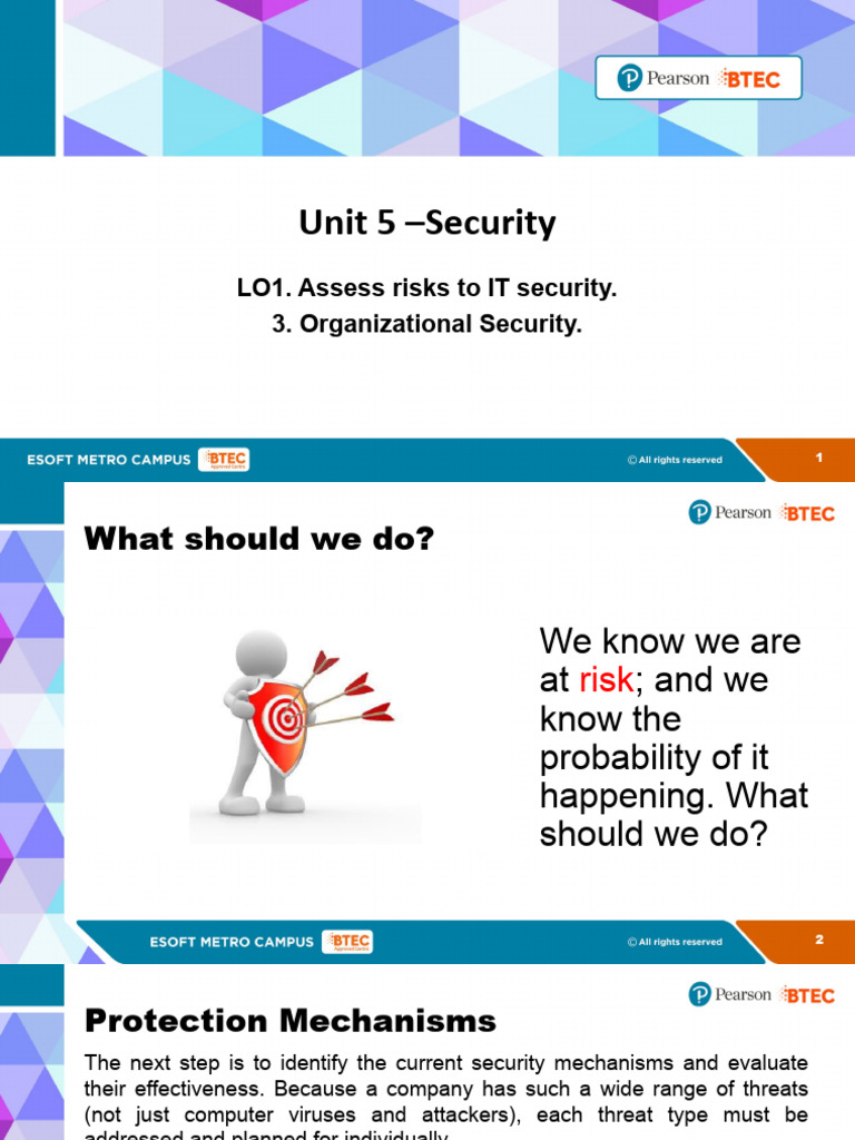 HND - SEC - W3 - Organizational Security | Download Free PDF | Backup | Computer Security