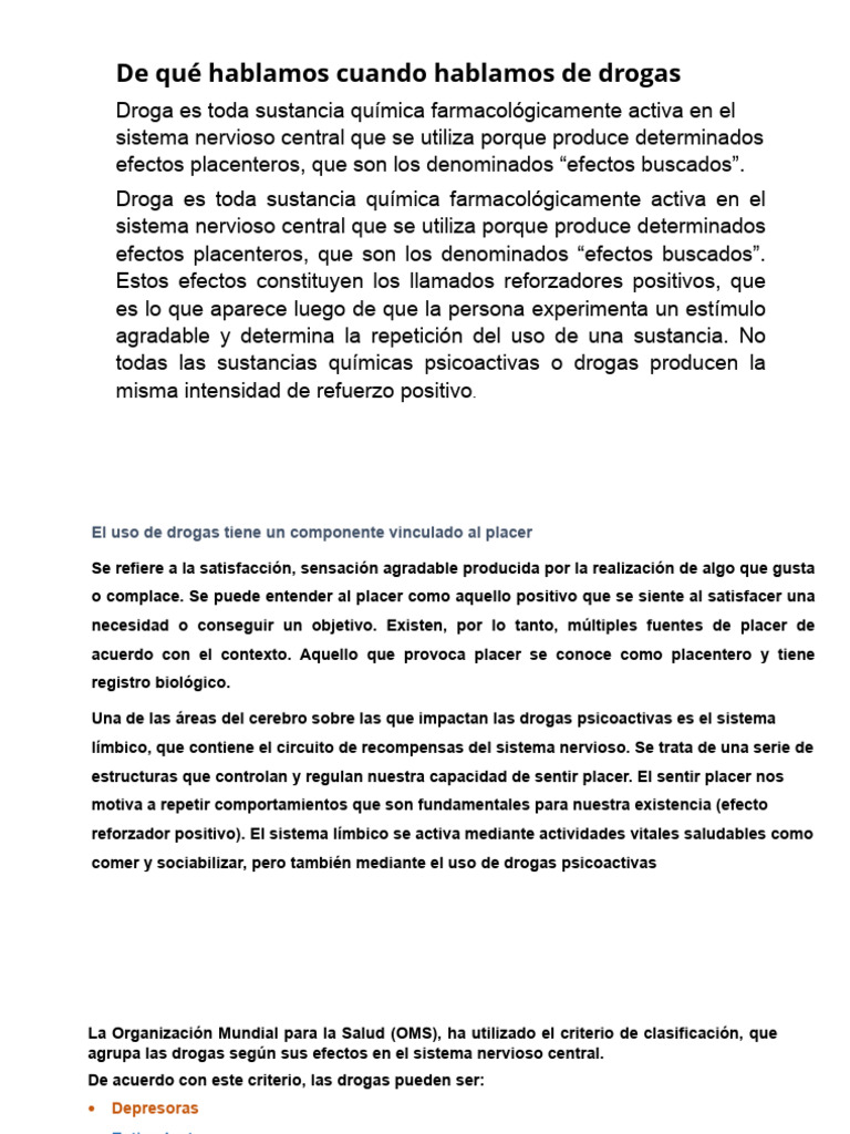 Drogas 2 | PDF | La dependencia de sustancias | Drogas