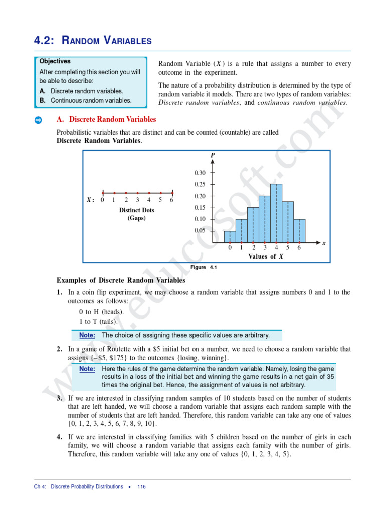 4.2 Stat | PDF | Probability Distribution | Random Variable