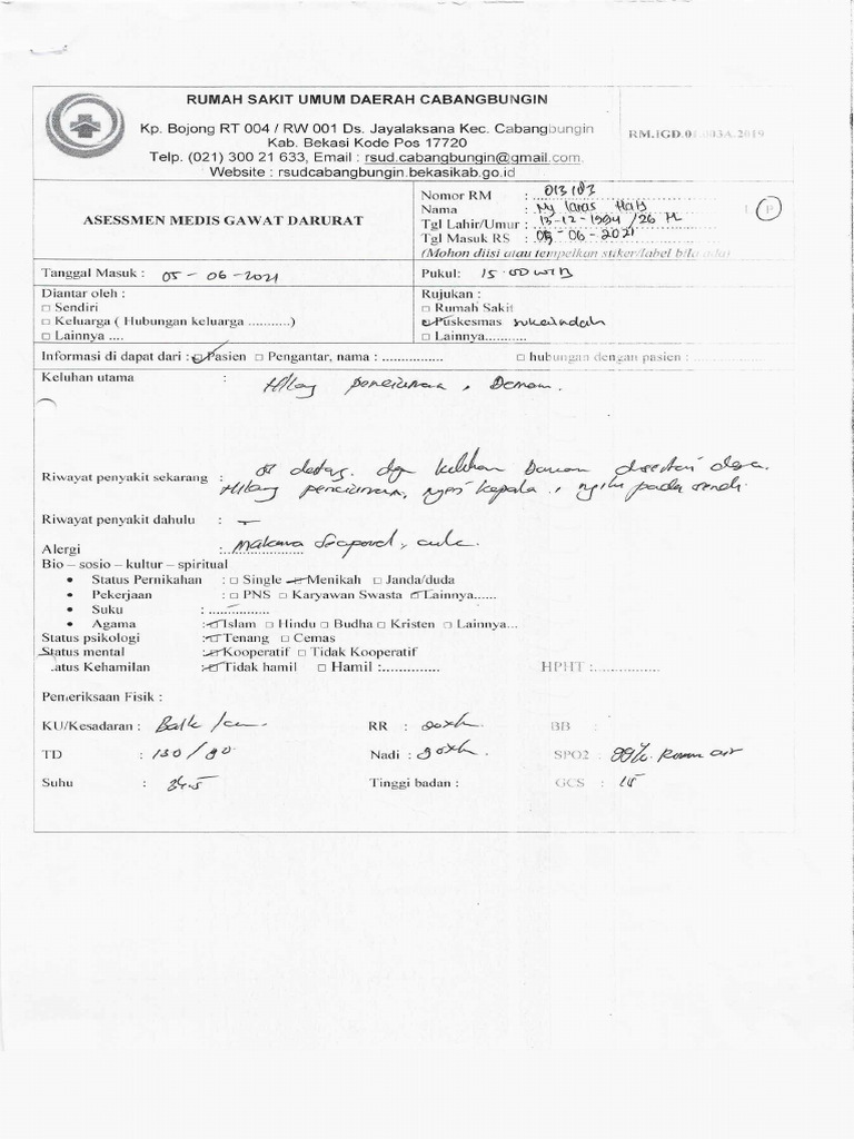 Assesment Igd Laras | PDF