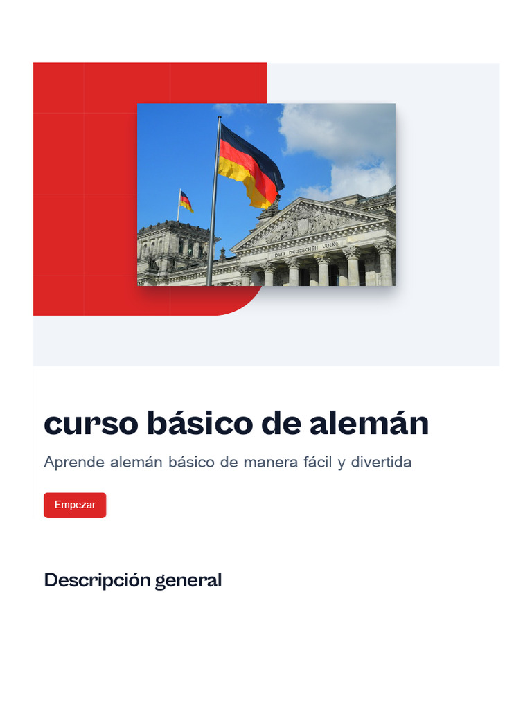 Curso Básico de Alemán | PDF | Idioma aleman | Verbo