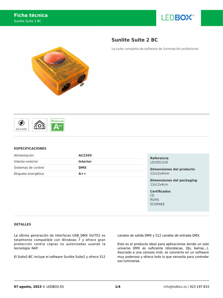 Sunlite Suite 2 BC | PDF | Arquitectura de Computadores | Ingeniería de ...