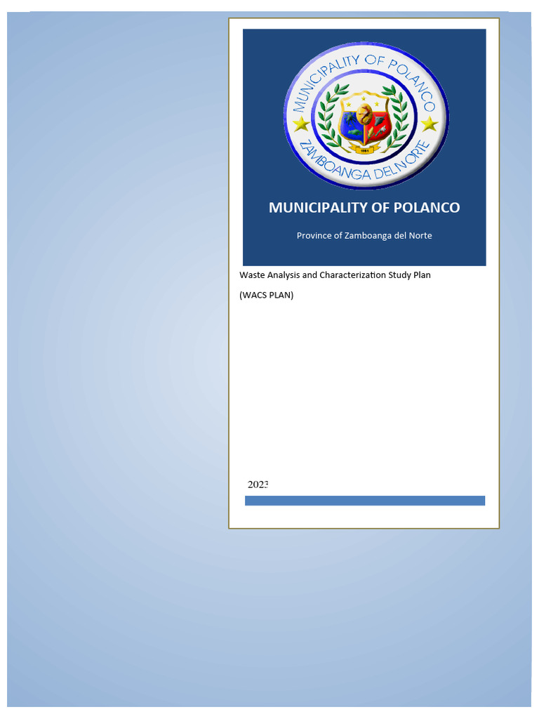 WACS Plan - 2023 | Download Free PDF | Municipal Solid Waste | Sample ...