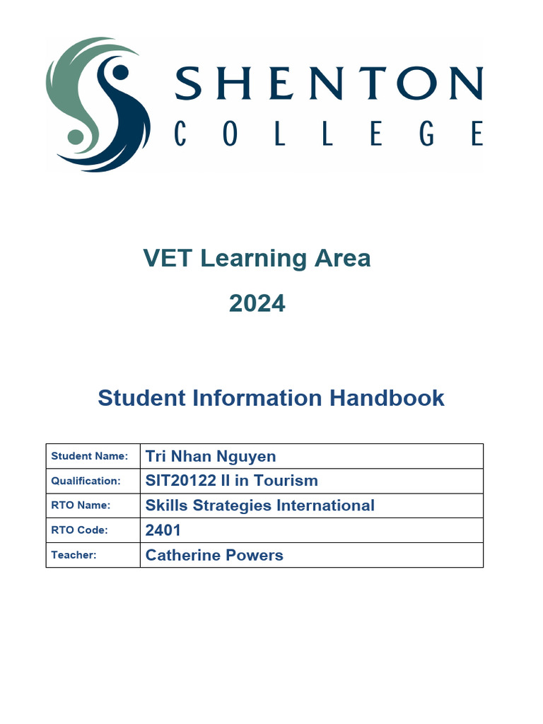 Vet Student Handbook | PDF | Vocational Education