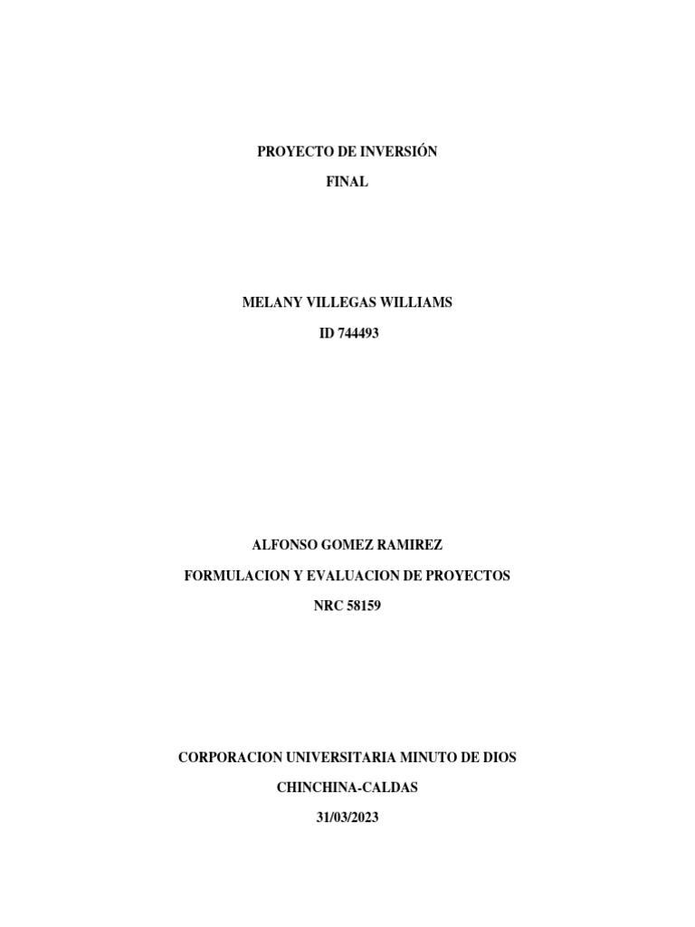 Proyecto de Inversión. Fashion Fragrance - Final. | Descargar gratis ...