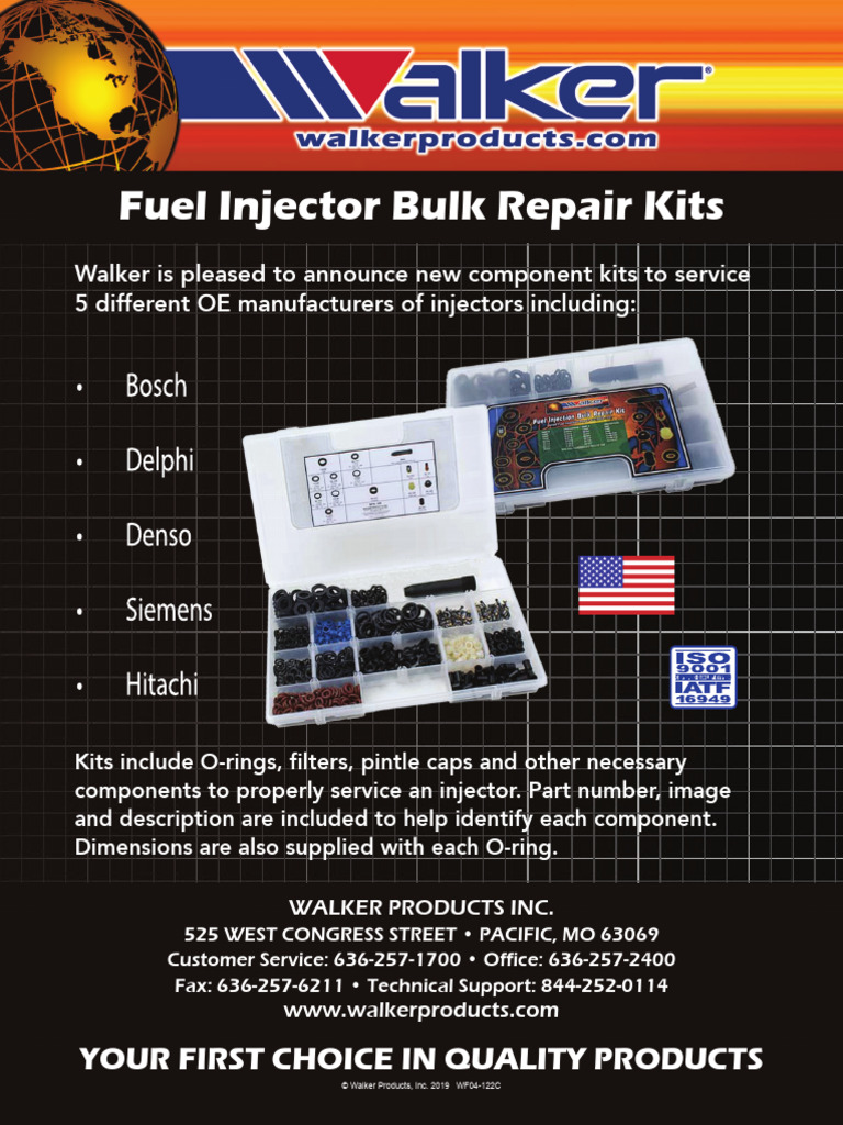Fuel Injector Repair Kits Guide | PDF | Fuel Injection | Internal ...