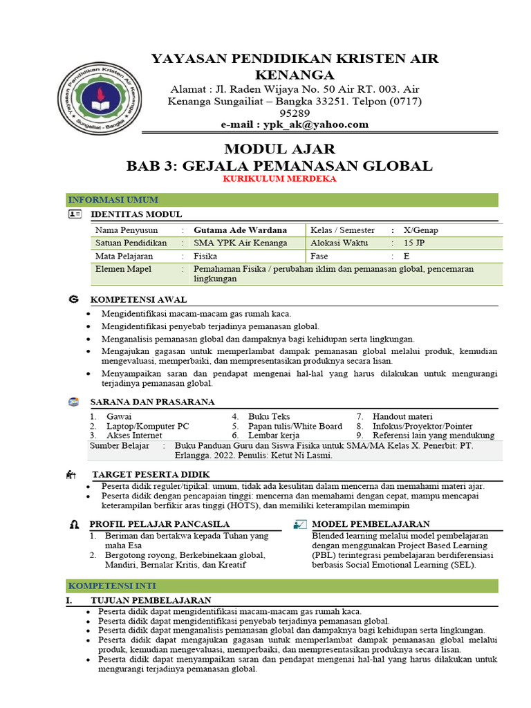 Modul Pemanasan Global | PDF