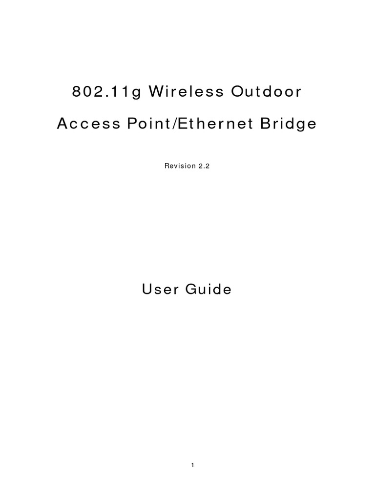 User Manual | PDF | Computer Network | Wireless Access Point