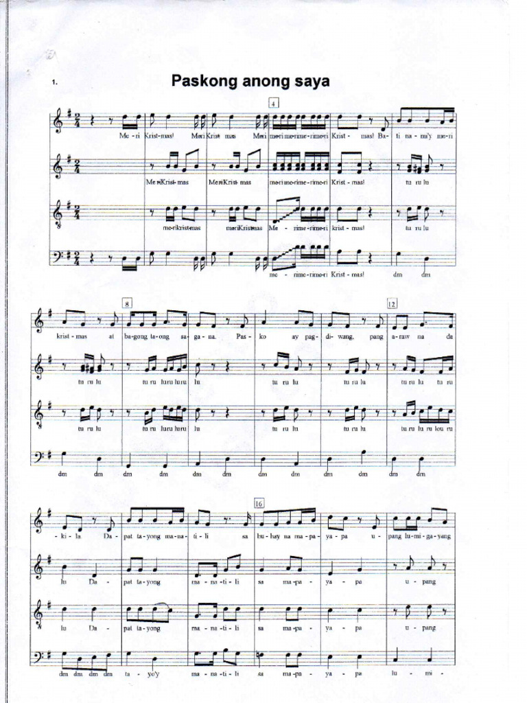 Paskong Anong Saya | PDF