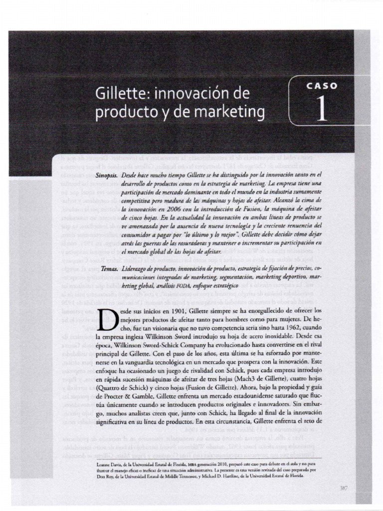 Caso Gillette | PDF