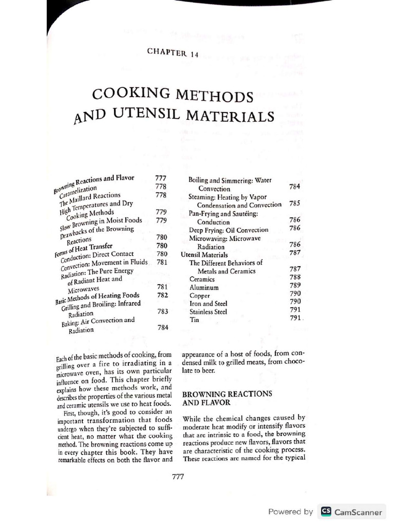 Cooking Methods and Utensil Materials | PDF | Grilling ...