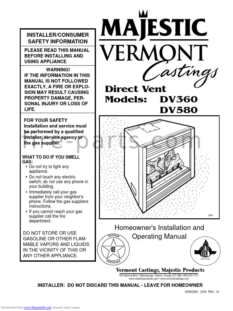 DV 360 | PDF | Fireplace | Electrical Wiring