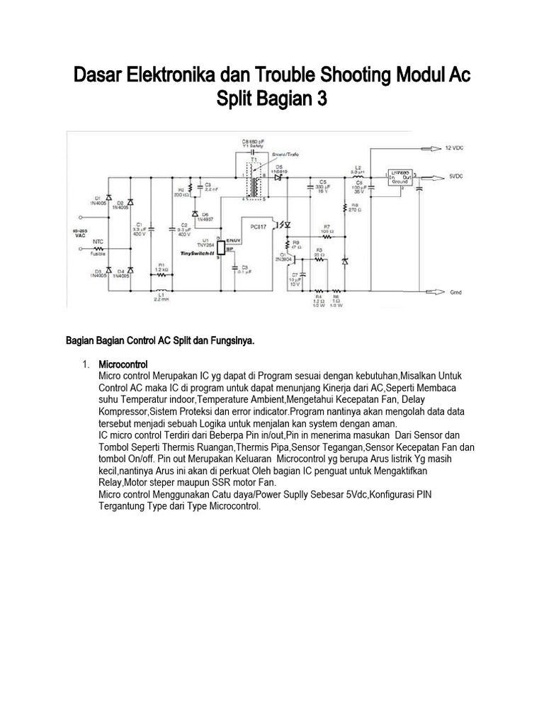 Dasar Elektronika Dan Trouble Shooting Modul Ac Split Bagian 3 | PDF ...