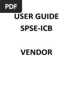 SPSE ICB User Guide For Vendor | PDF | Request For Proposal | Password