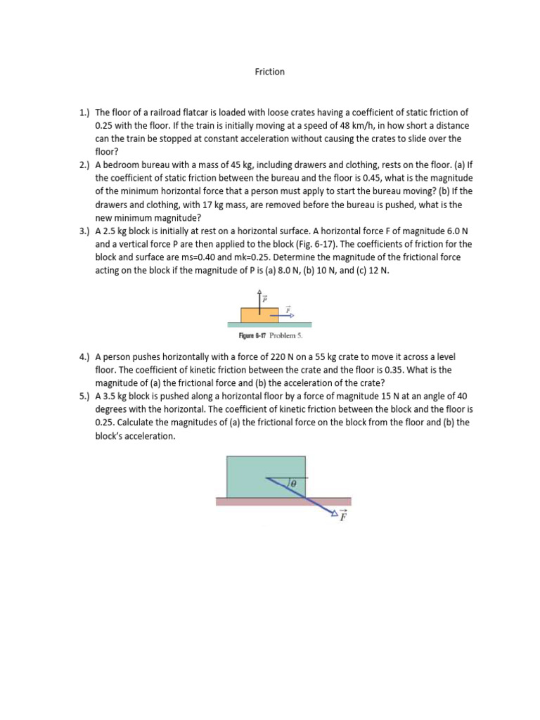 Friction | PDF | Teaching Methods & Materials | Technology & Engineering