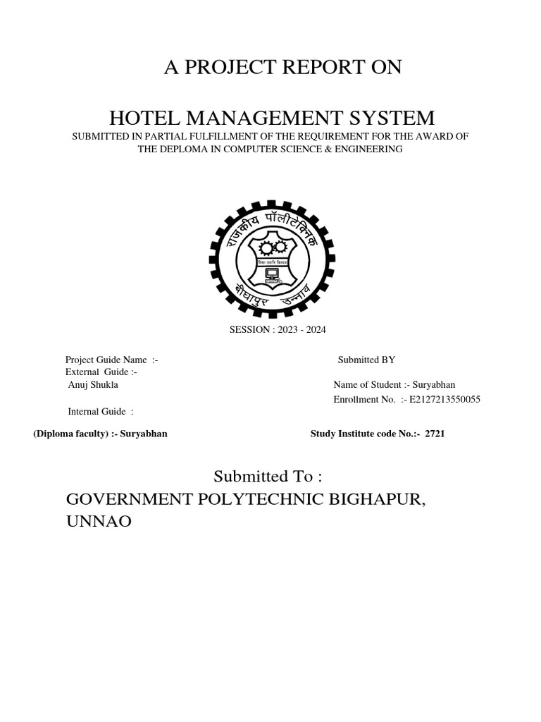 HOTEL Management-System | Download Free PDF | Client–Server Model | Networking