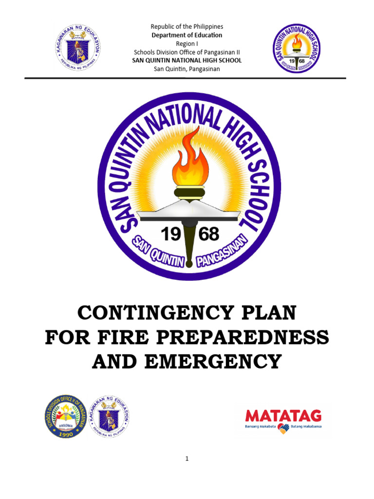 San Quintin NHS - Contingency - Plan - Fire Preparedness and Emergency ...