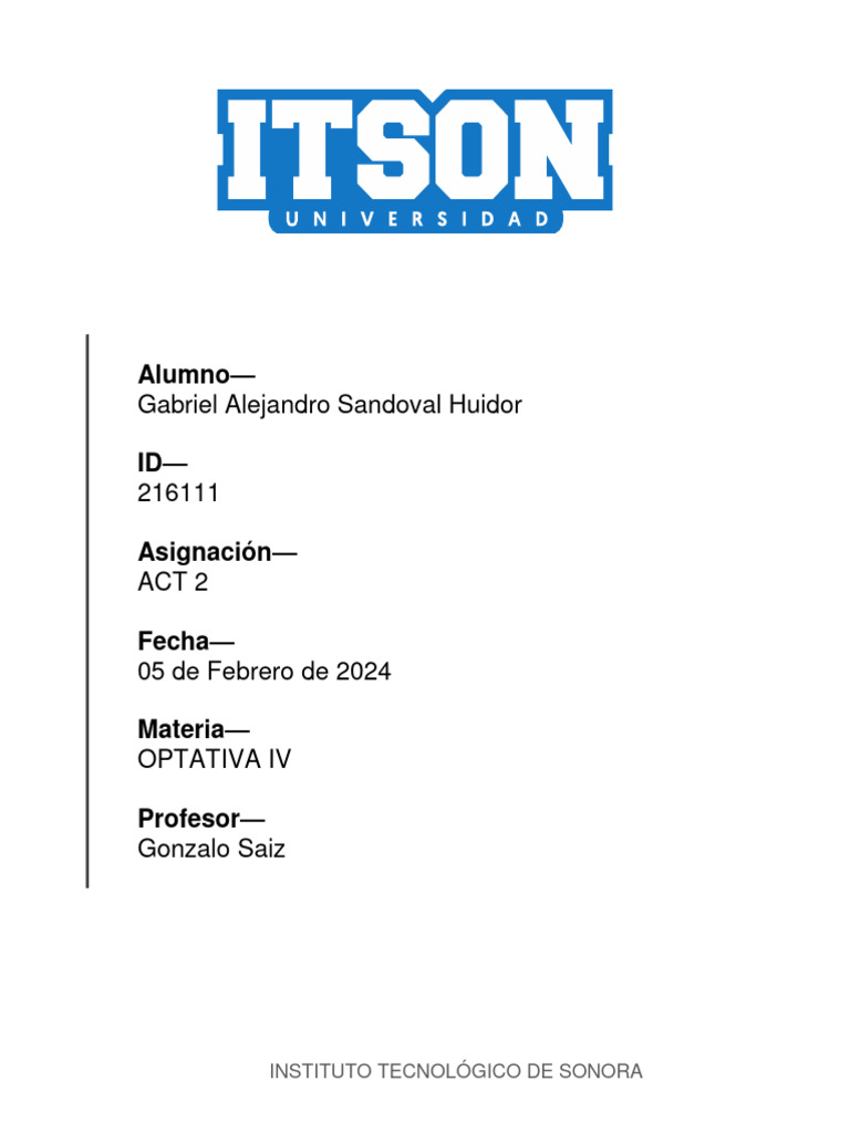 ACT2 | PDF | Hardware de la computadora | Software