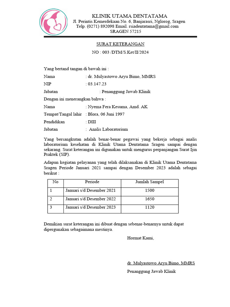 SURAT KETERANGAN lOG BOOK ANALIS - MB EMA | PDF