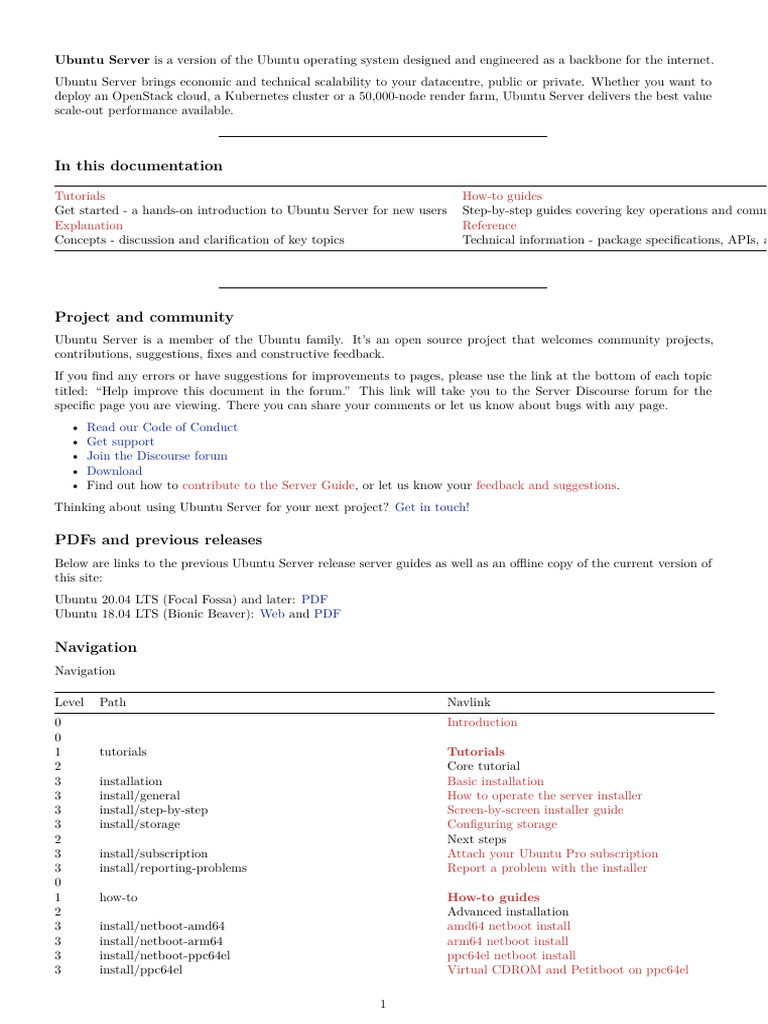 Ubuntu Server Guide 2024 01 22 | PDF | Booting | Computer Terminal