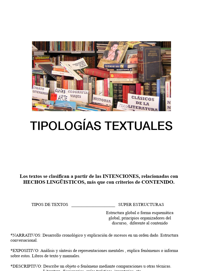 Tipologías Textuales y Estructuras | PDF | Teoría de la argumentación | Argumento
