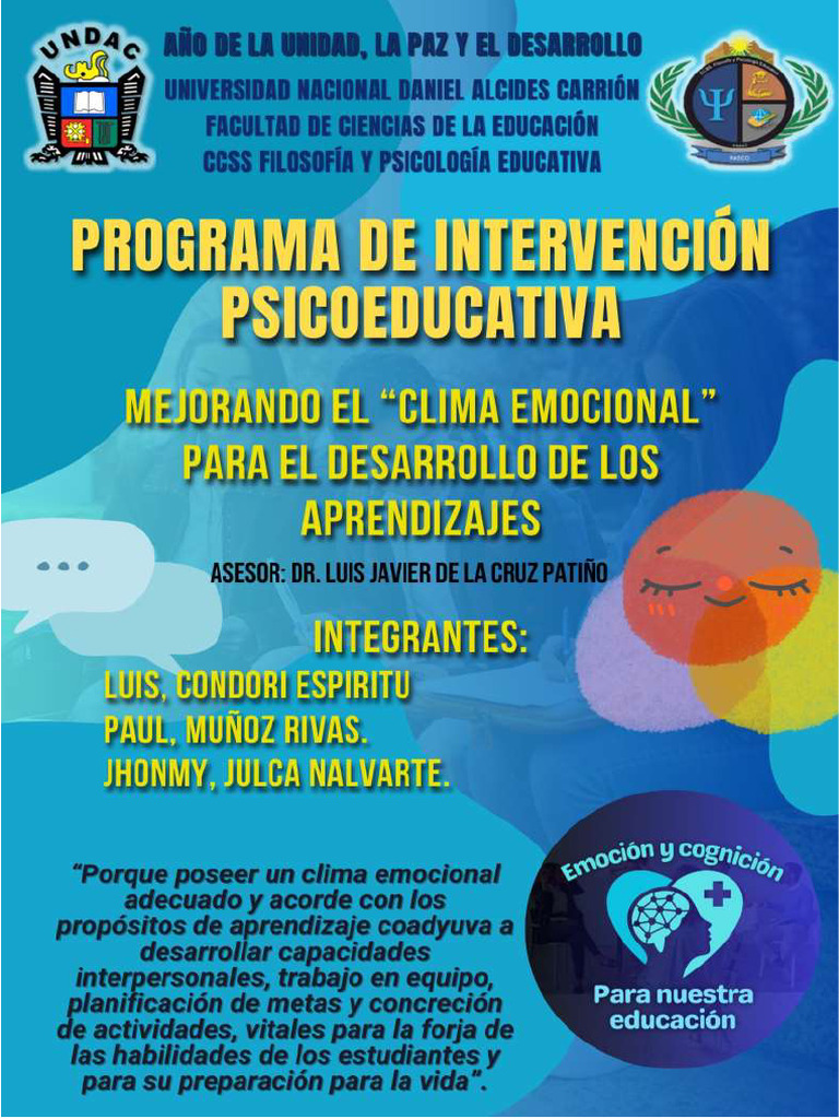 PIPS - Clima Emocional | PDF | Aprendizaje | Neurociencia