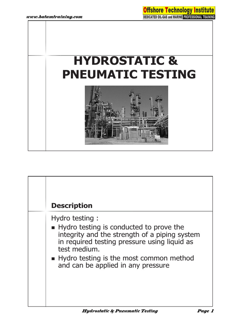 Piping System Testing Guide | PDF | Leak | Pipe (Fluid Conveyance)